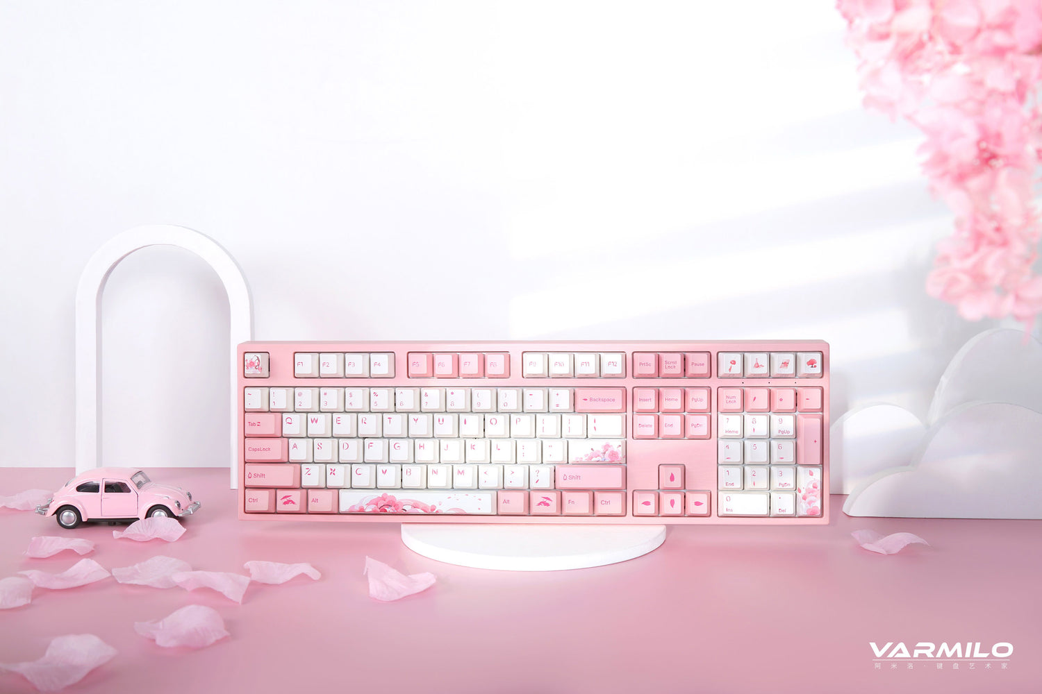 Varmilo VA Series V2 Sakura Round 2 Bluetooth Mechanical Keyboard