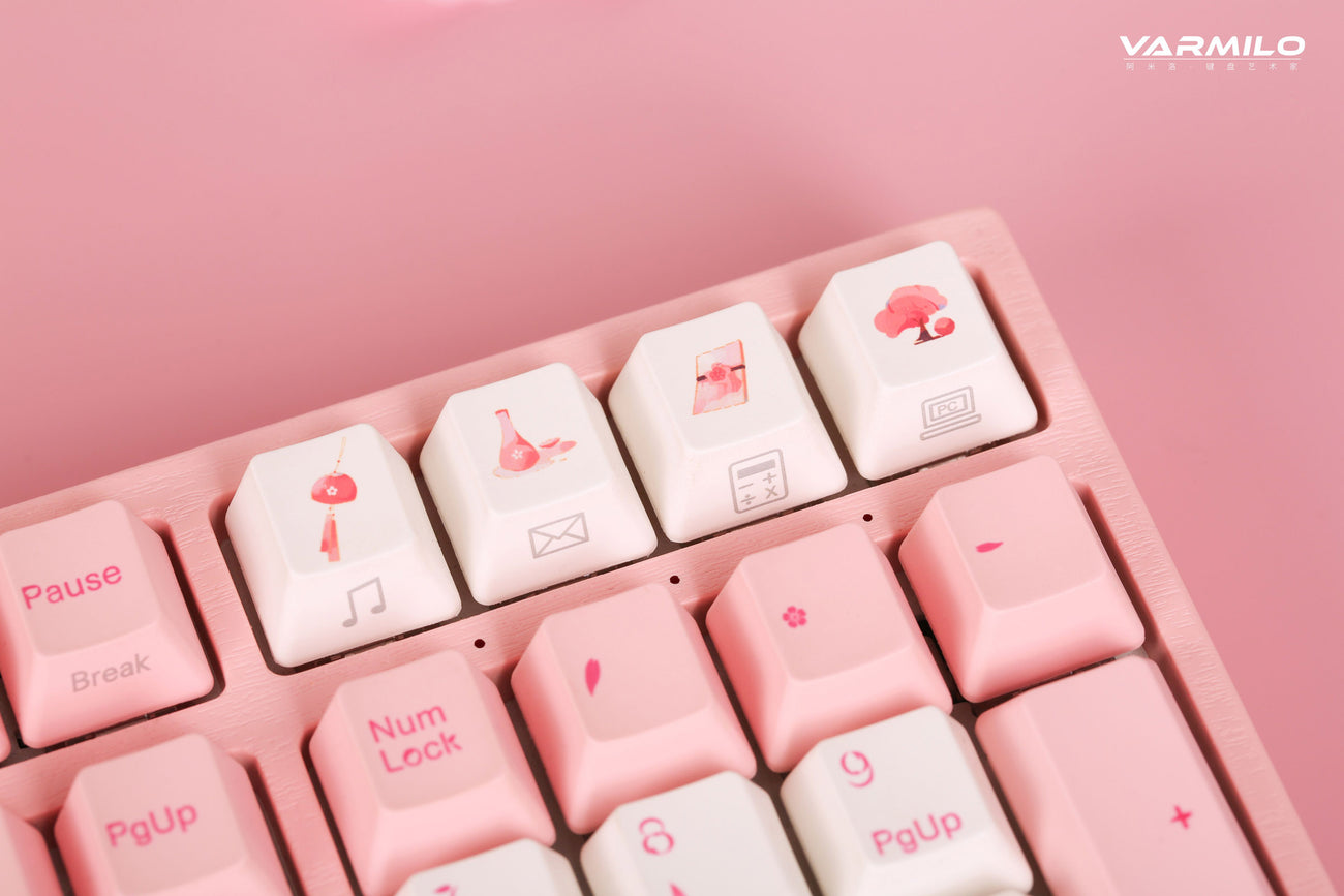 Varmilo MA Series V2 Sakura Round 2 White LED EC Mechanical Keyboard