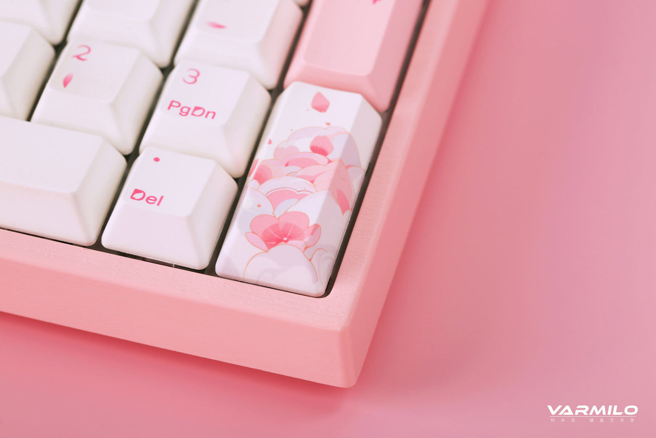 Varmilo MA Series V2 Sakura Round 2 White LED EC Mechanical Keyboard