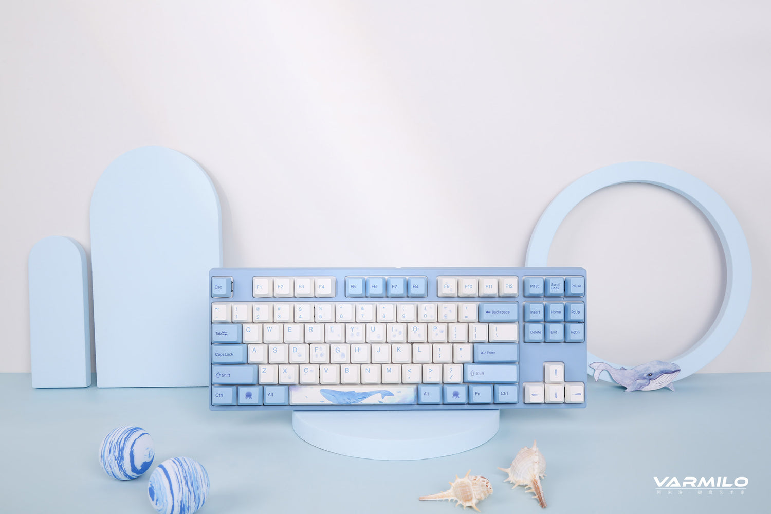 Varmilo MA Series V2 Sea Melody White LED TKL EC Mechanical Keyboard