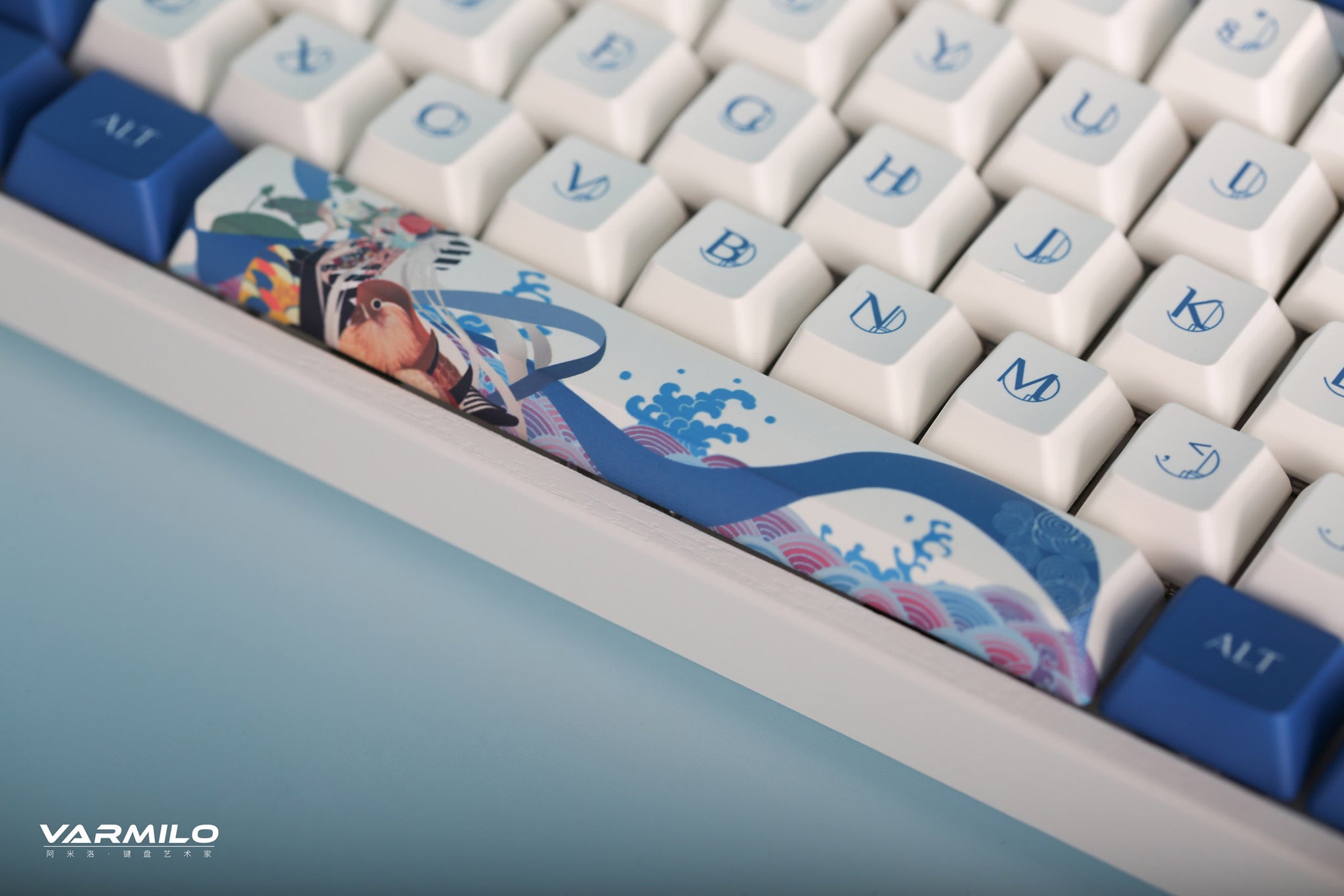 Varmilo MA Series V2 Love Birds Yang (I) White LED EC Mechanical Keybo