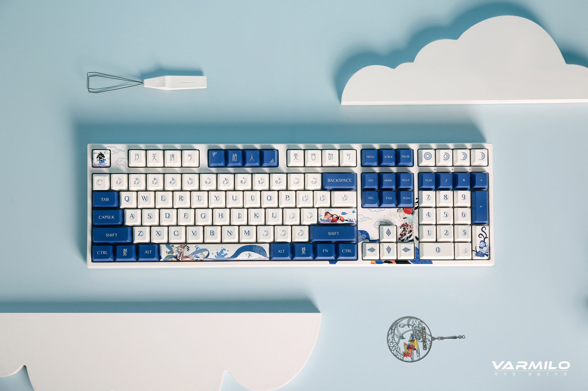 Varmilo MA Series V2 Love Birds Yang (I) White LED EC Mechanical Keybo