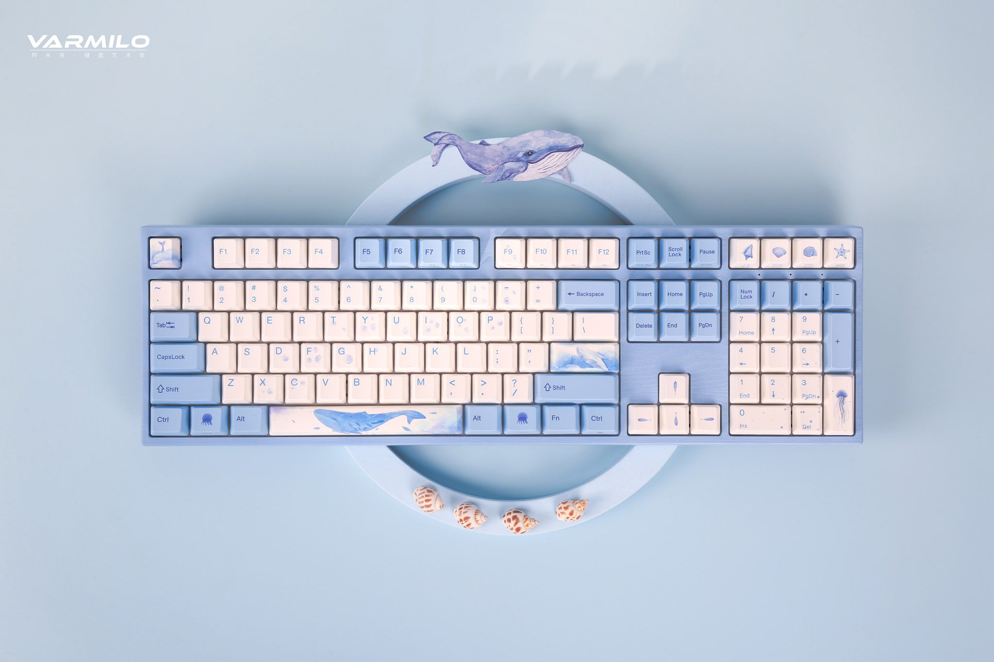 Varmilo MA Series V2 Sea Melody White LED EC Mechanical Keyboard
