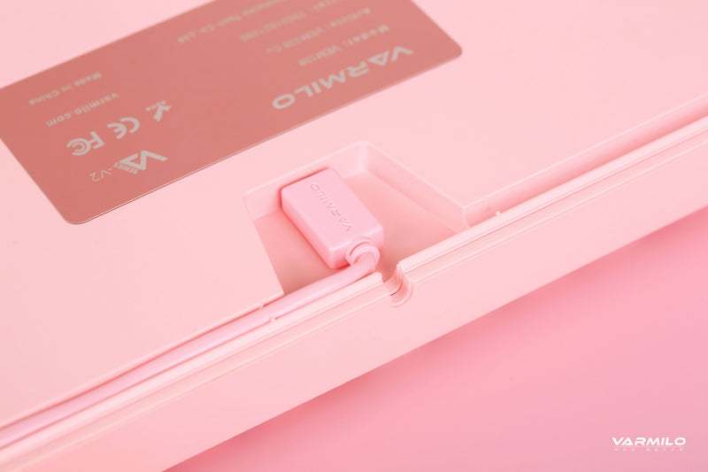 Varmilo VA Series V2 Sakura R1 Pink LED Mechanical Keyboard
