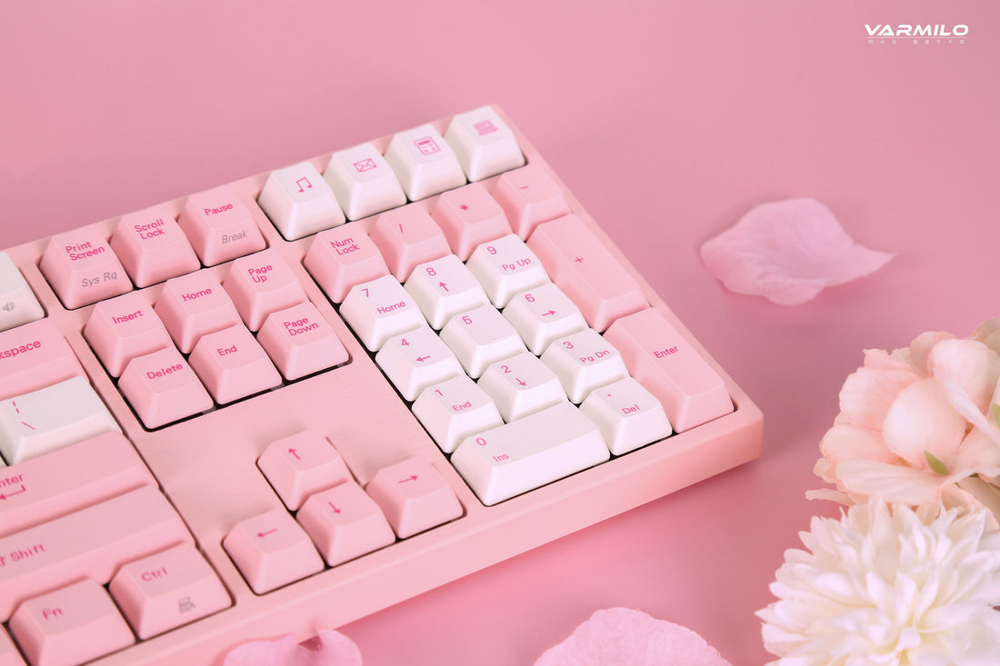 Varmilo VA Series V2 Sakura R1 Pink LED Mechanical Keyboard